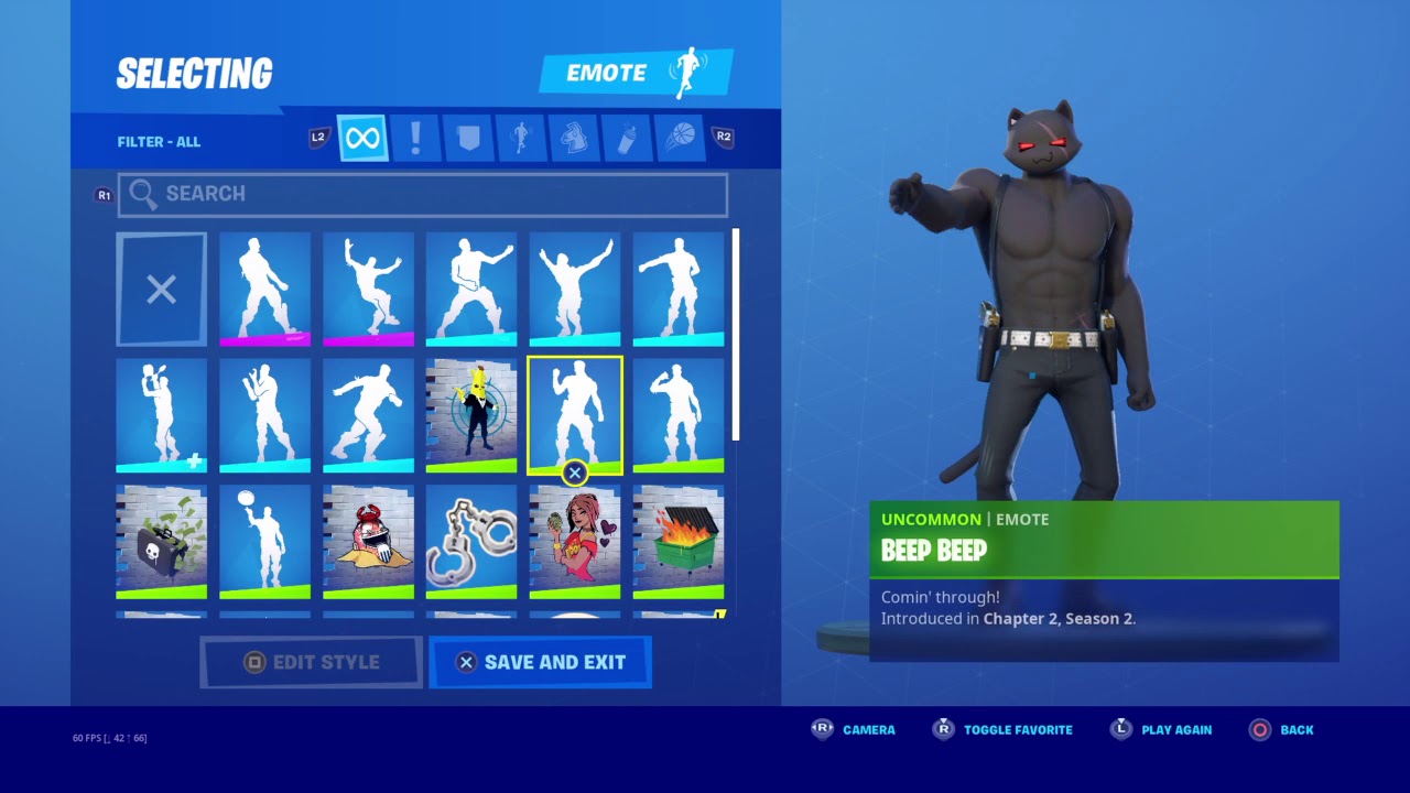 All battle pass emotes from chapter12 including custum emotes - YouTube
