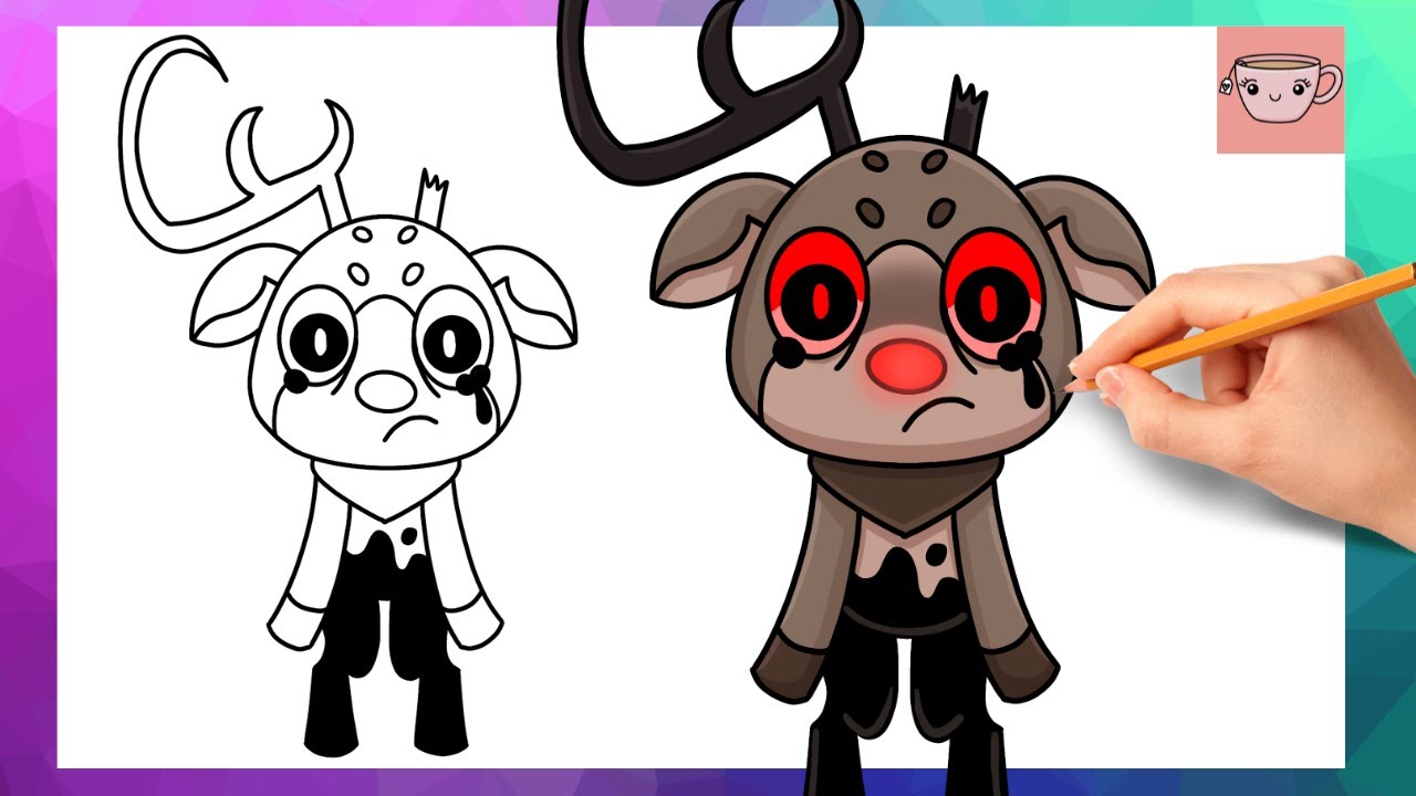 How To Draw Twisted Rudie from Dandy's World | Easy Drawing Tutorial ...
