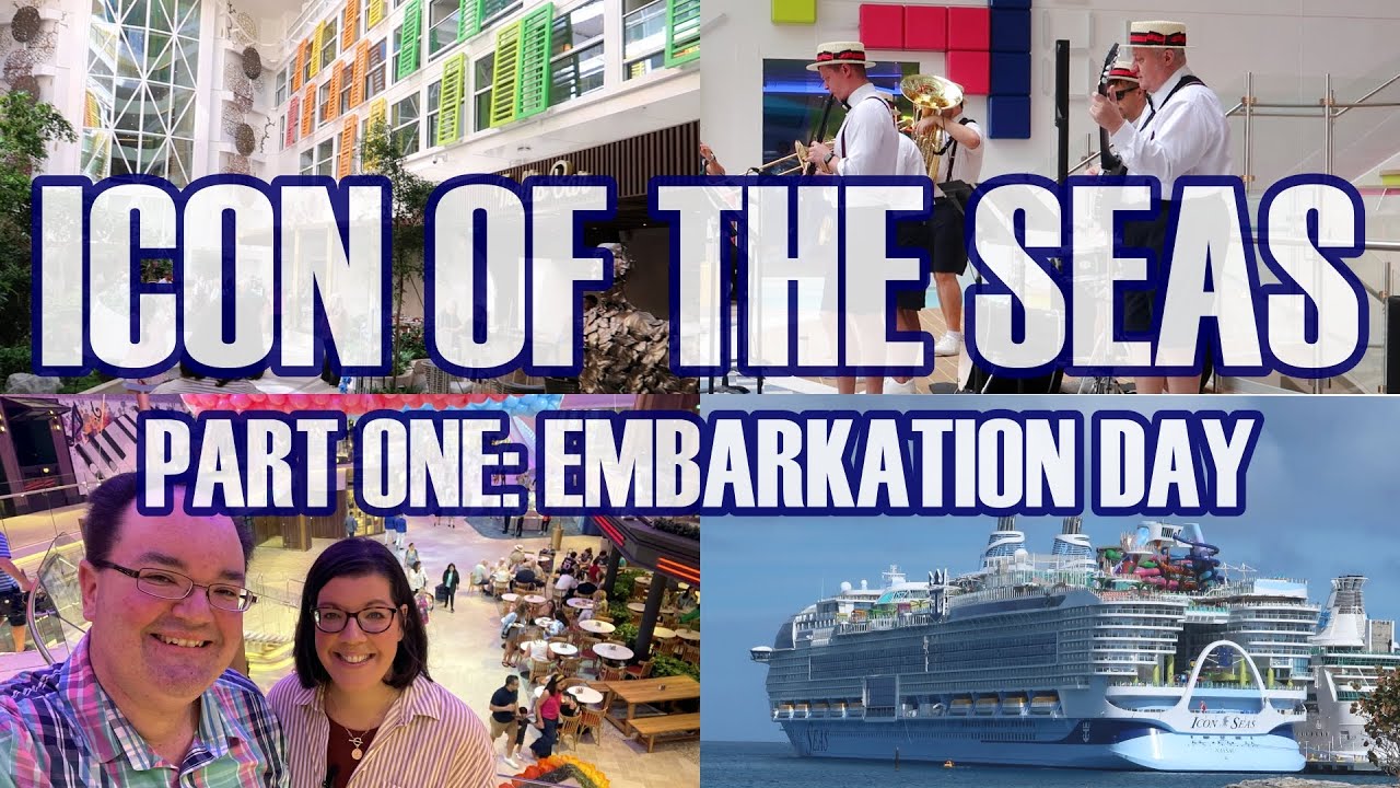 ICON OF THE SEAS Preview Sailing Pt.1 - Embarkation Day Onboard The ...