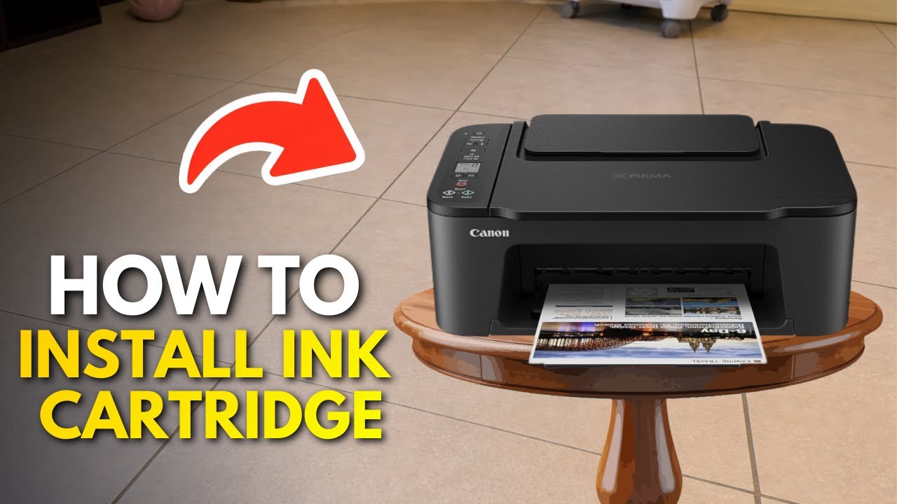 Canon Pixma TS3420 Printer: How to Install Ink Cartridge - YouTube