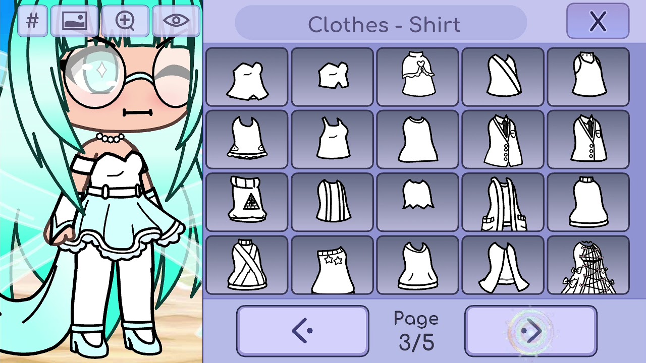 How to make gacha life skin color clothing - YouTube