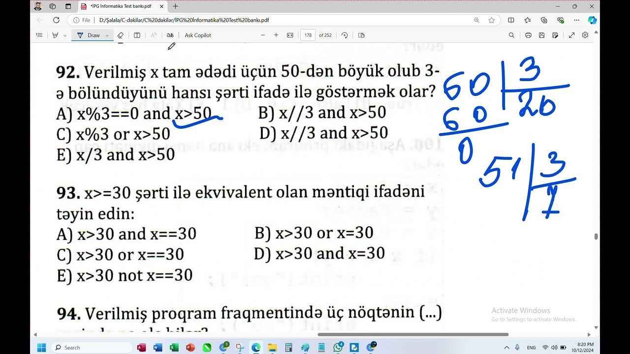 Pyton Şərt operatoru 1 ci dərs - YouTube
