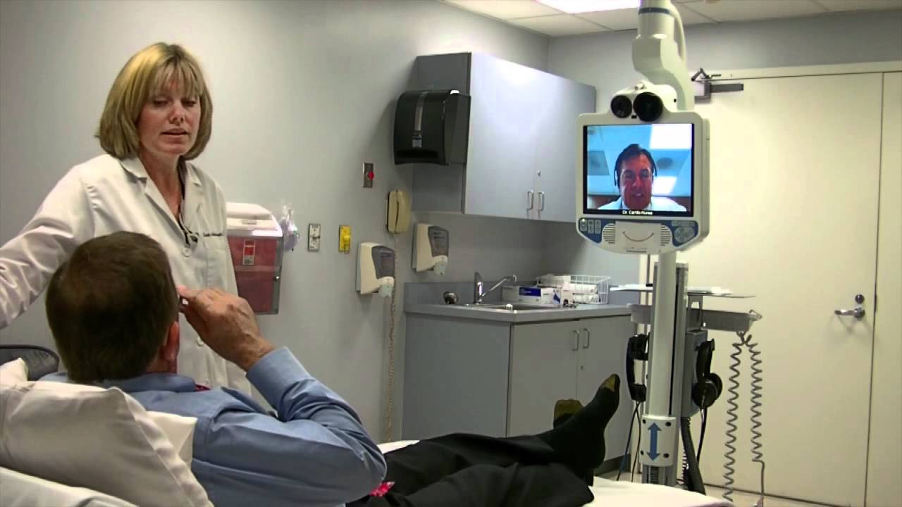 A Demonstration Of The Neuro-Stroke Robot At St. Mary Medical Center ...