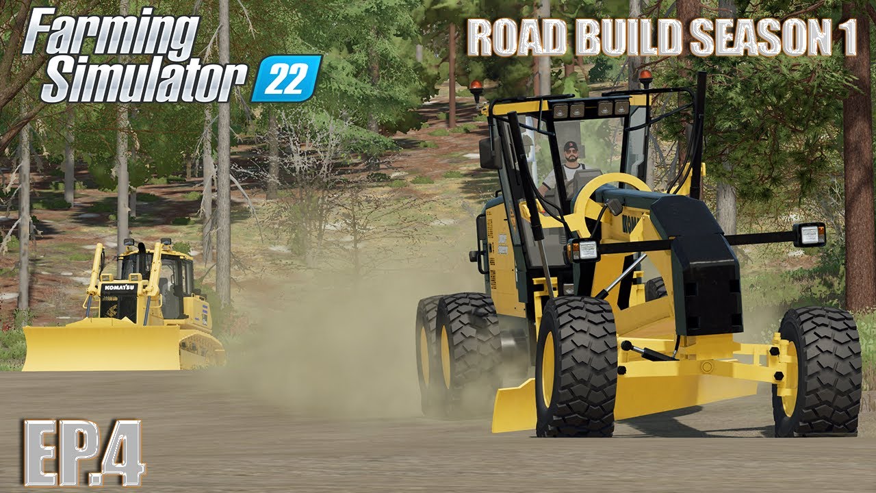 Farming Simulator 22 | ROAD BUILD Timelapse Season 1 | EP.4 - YouTube