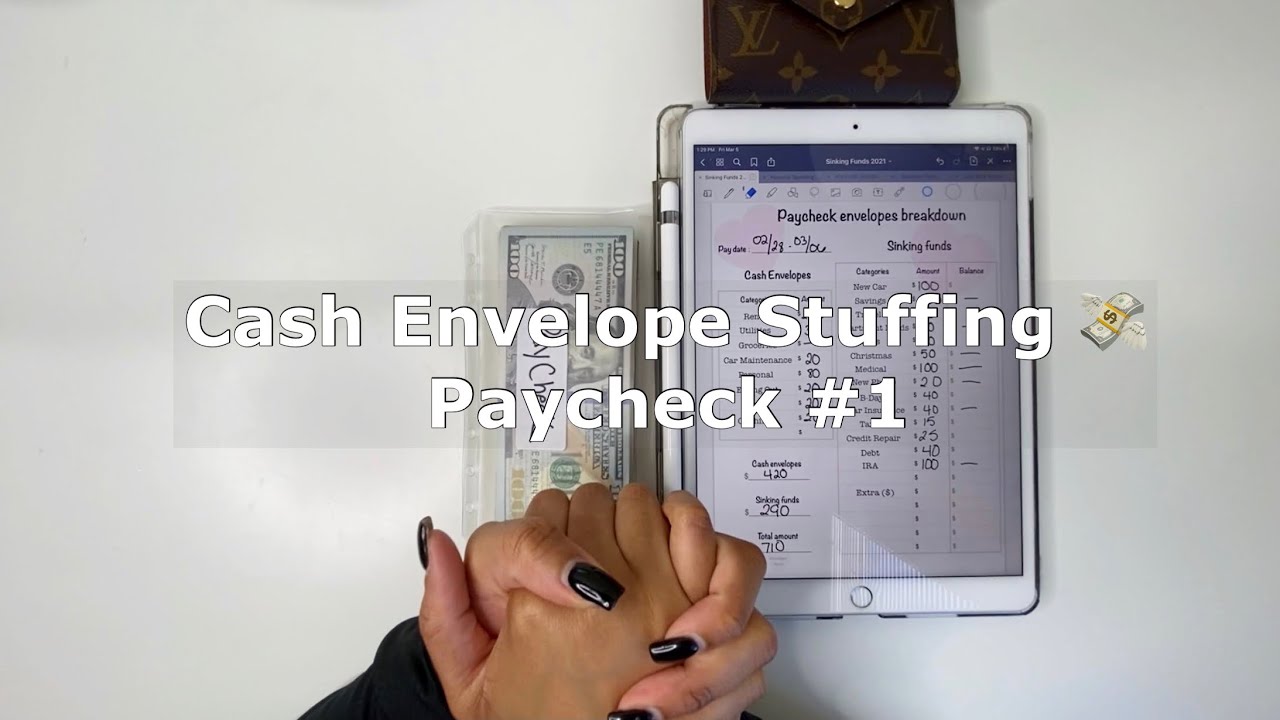 March 2021 | Cash Envelope Stuffing | Lash Artist | Paycheck #1 - YouTube