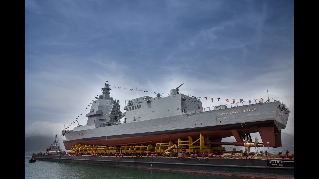 Varo nave Thaon di Revel - cerimonia completa - YouTube