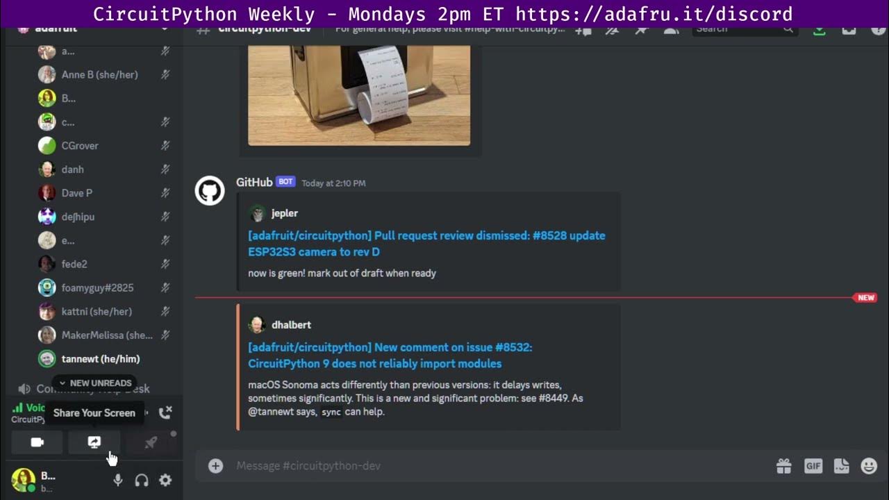CircuitPython Weekly Meeting for October 30, 2023 @circuitpython #circuitpython #adafruit - YouTube