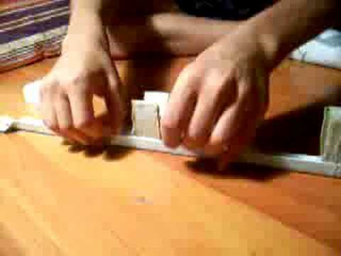 how to make a tech deck rail - YouTube