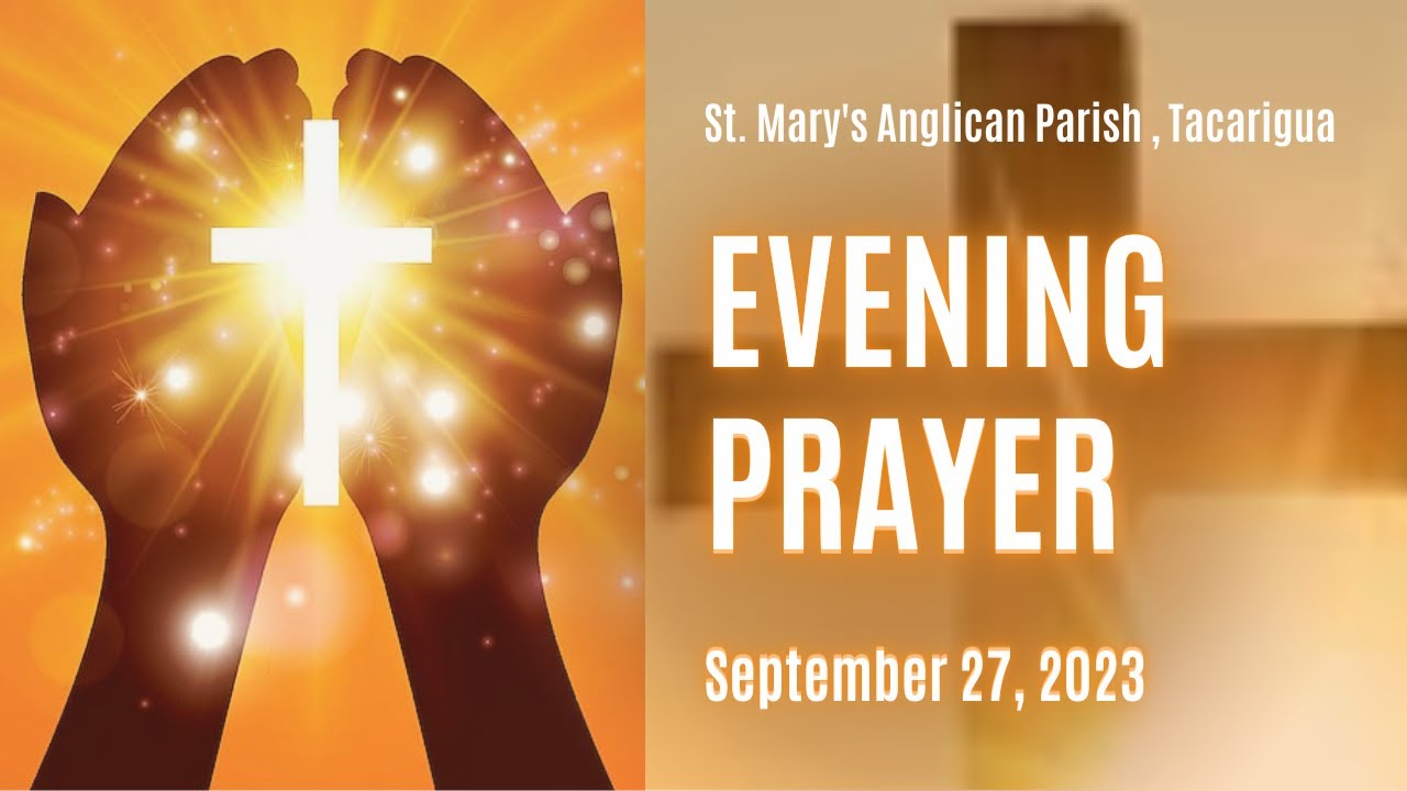 Evening Prayer Wednesday, September 27, 2023 - YouTube