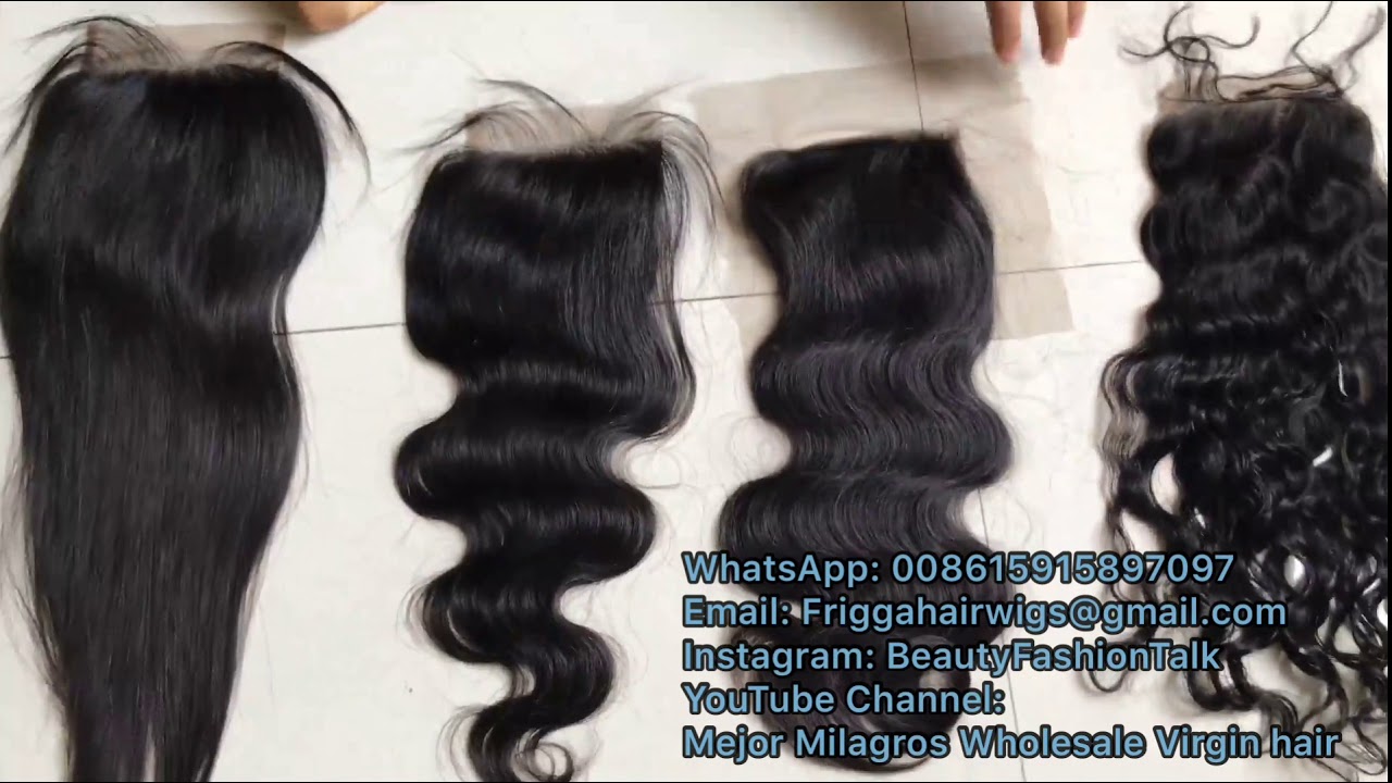 The standard density and higher density lace closure virgin hair in ...