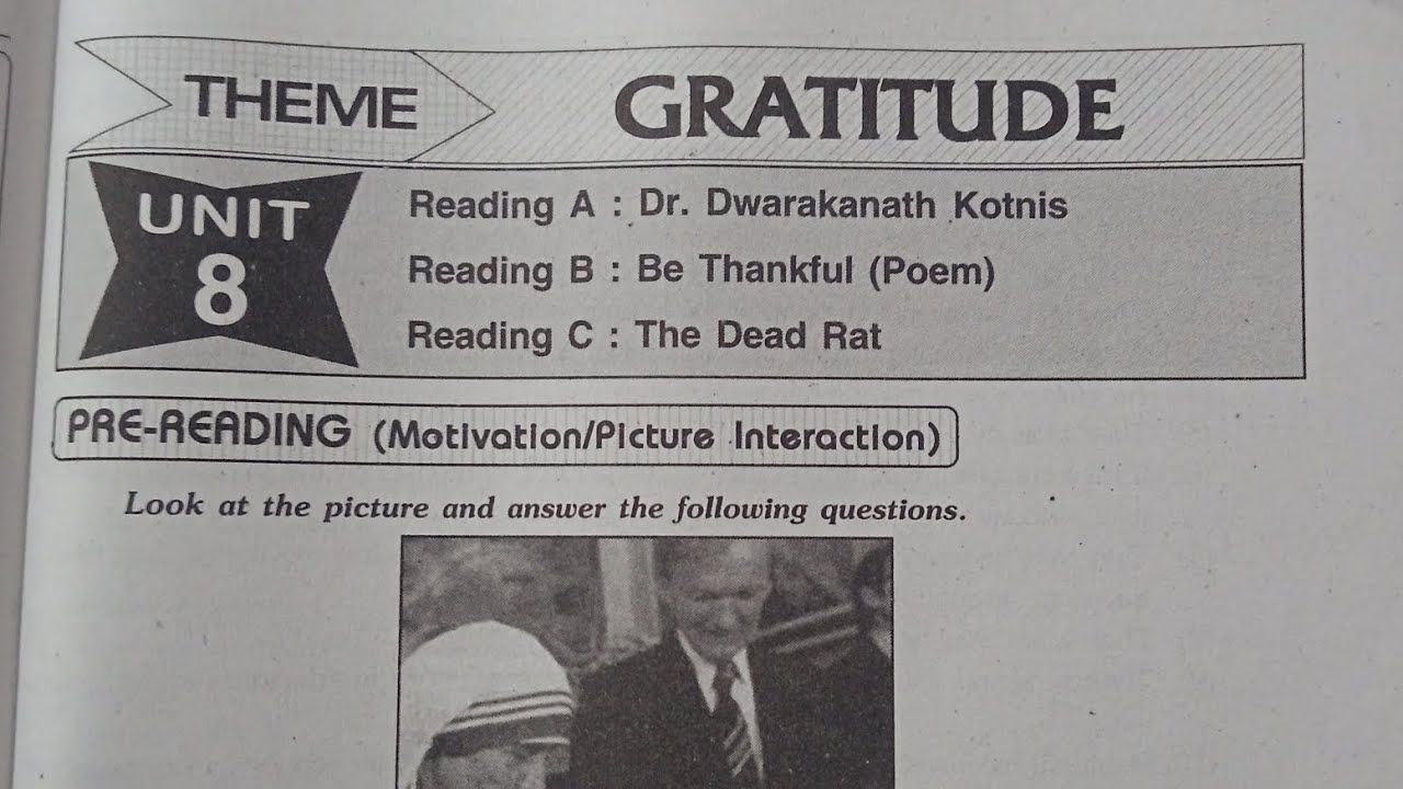 Class 8 English Unit -8 A,B,C Reading with Discources || Class 8 ...