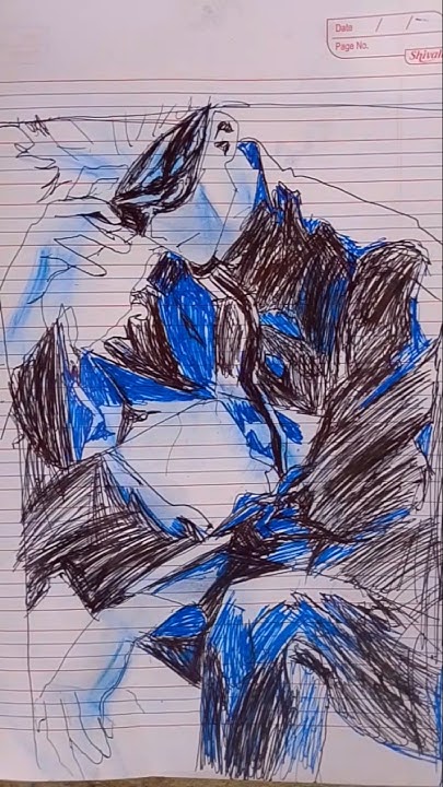 gojo pen sketch drawing artwork - YouTube