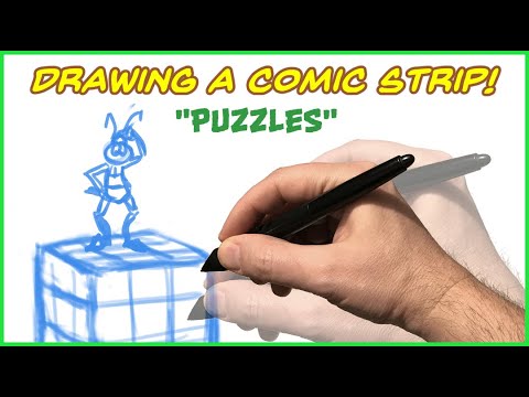 SKITTER - Drawing A Comic Strip! - "Puzzles" - YouTube