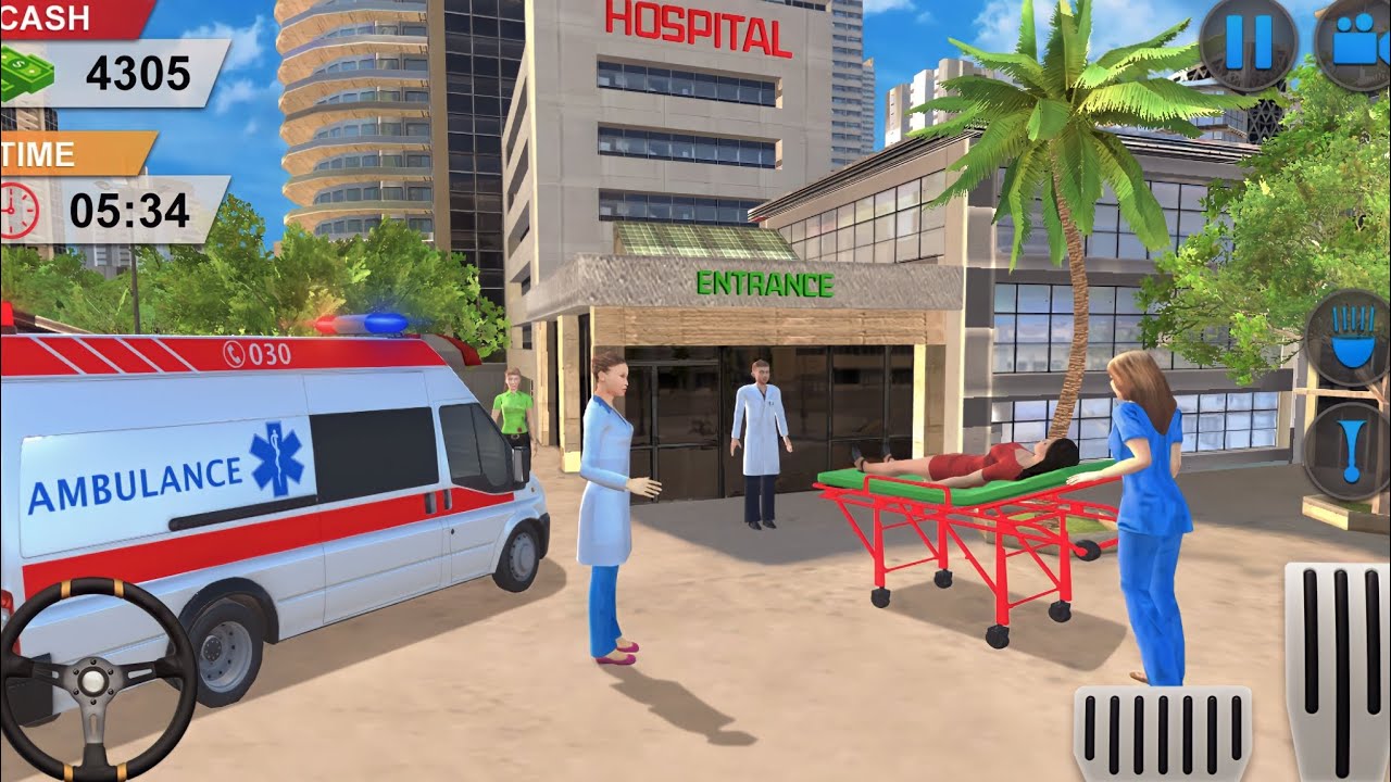 EMERGENCY AMBULANCE 🚑 SERVICE CENTER ios gameplay |Rana Gaming 🔴 ...