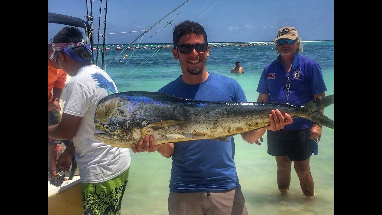 Catching big Dolphin Fish in Mexico - YouTube