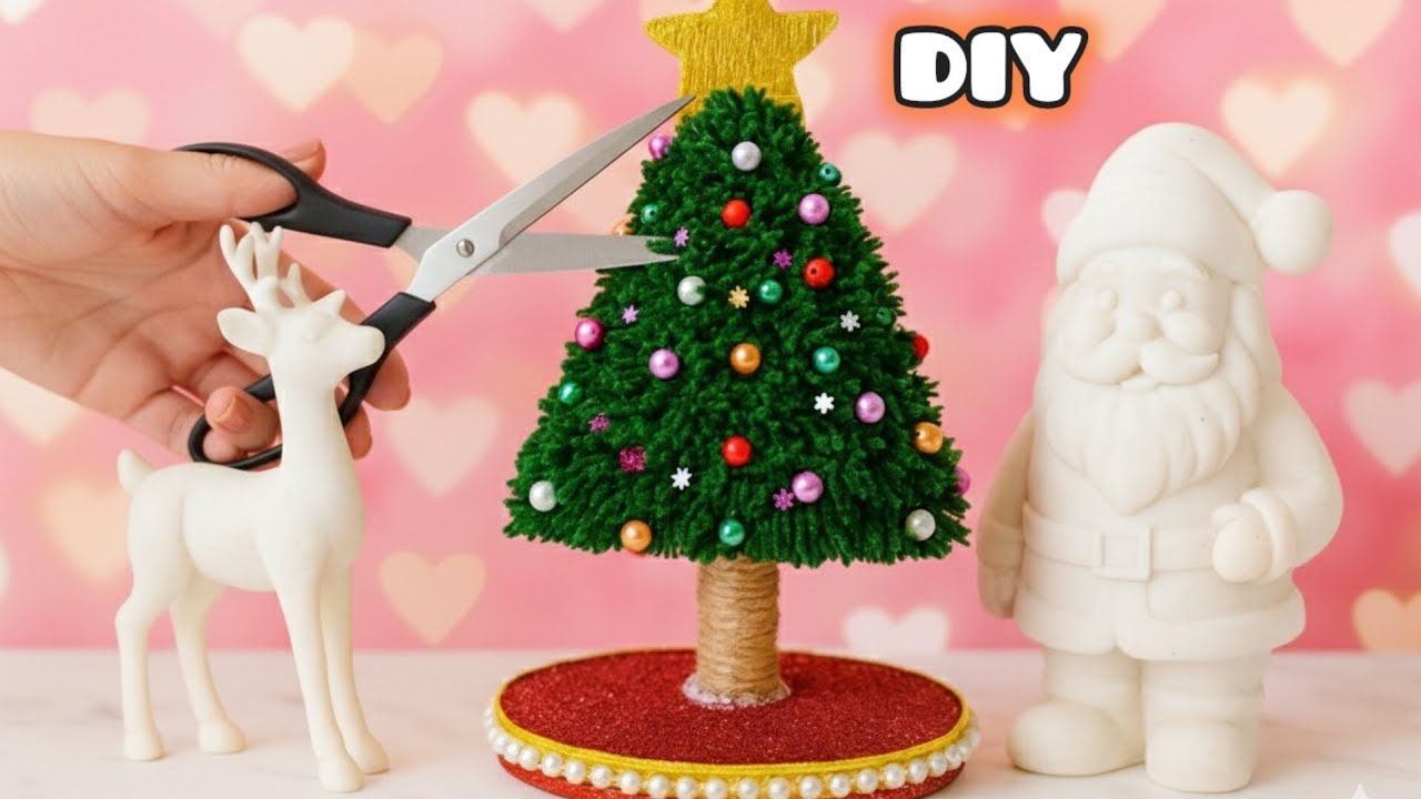 DIY Christmas Tree From Simple Materials – Easy Handmade Holiday ...