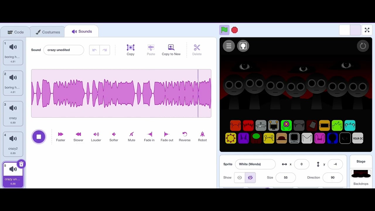 What wenda’s audio sounds like unedited (reversed) - YouTube
