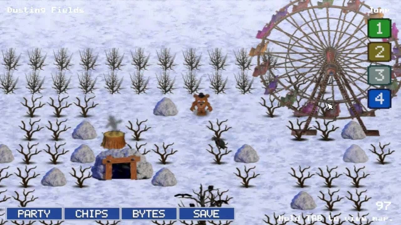 Fnaf world snow biome - YouTube