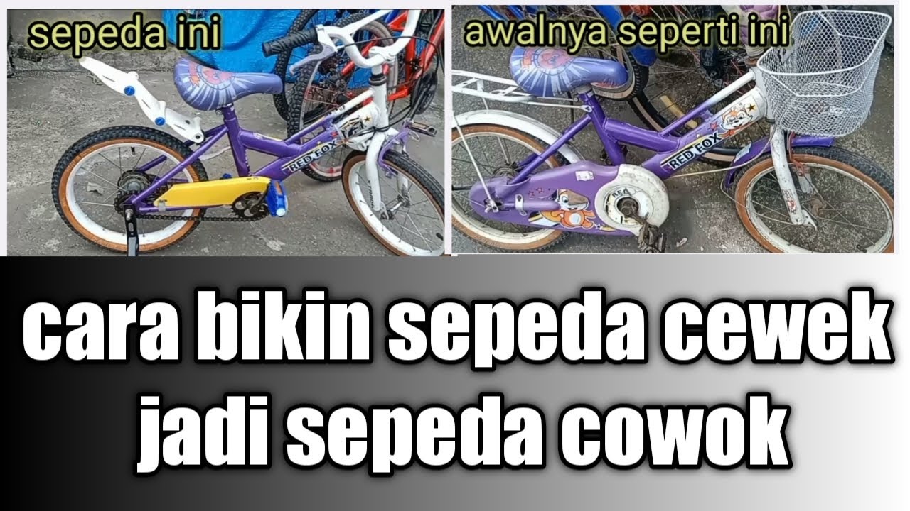 Modif sepeda mini jadi bmx ukuran 16 - YouTube