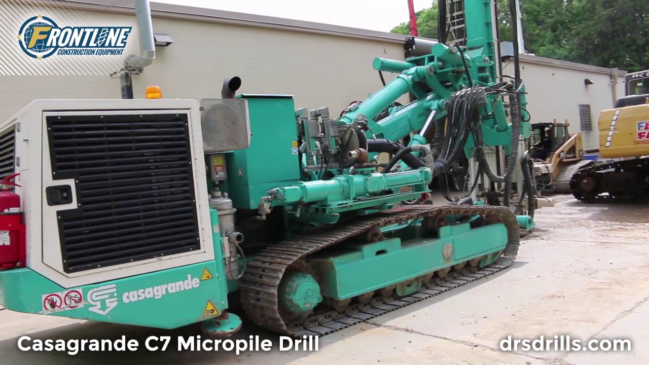 Casagrande C7 Micropile Drill - YouTube
