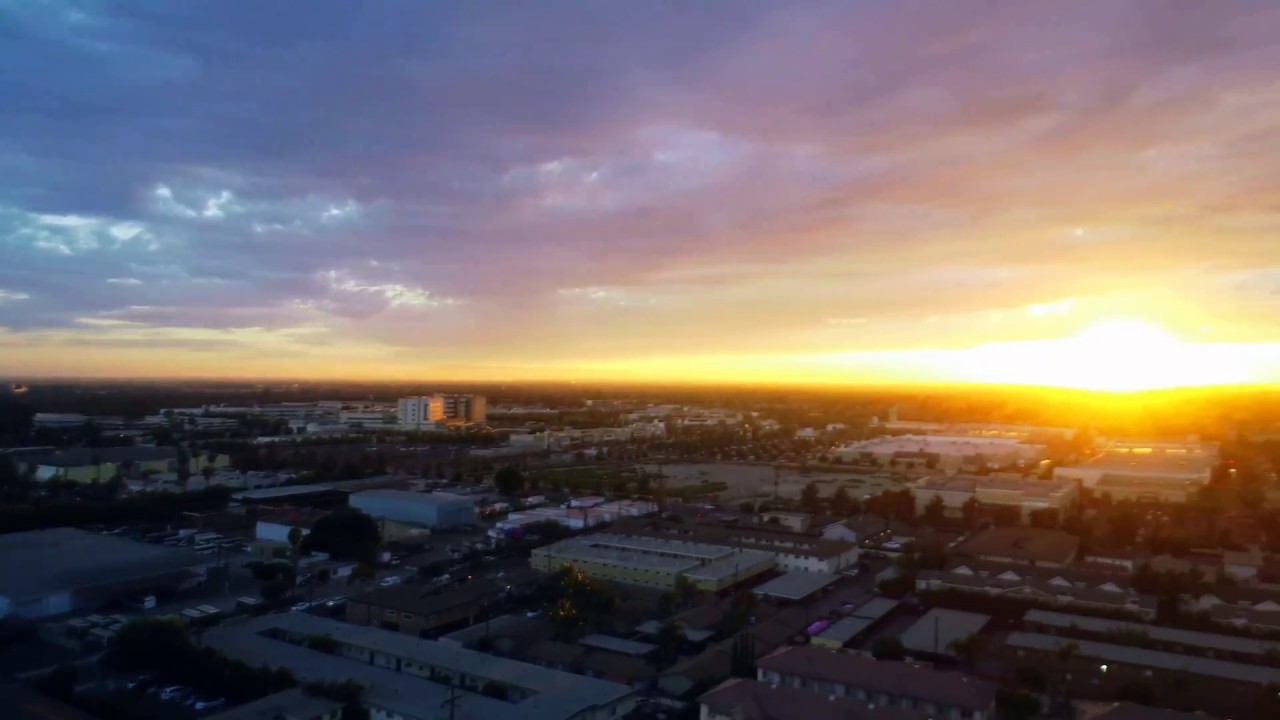 Relaxing Sunset Drone Shot - YouTube