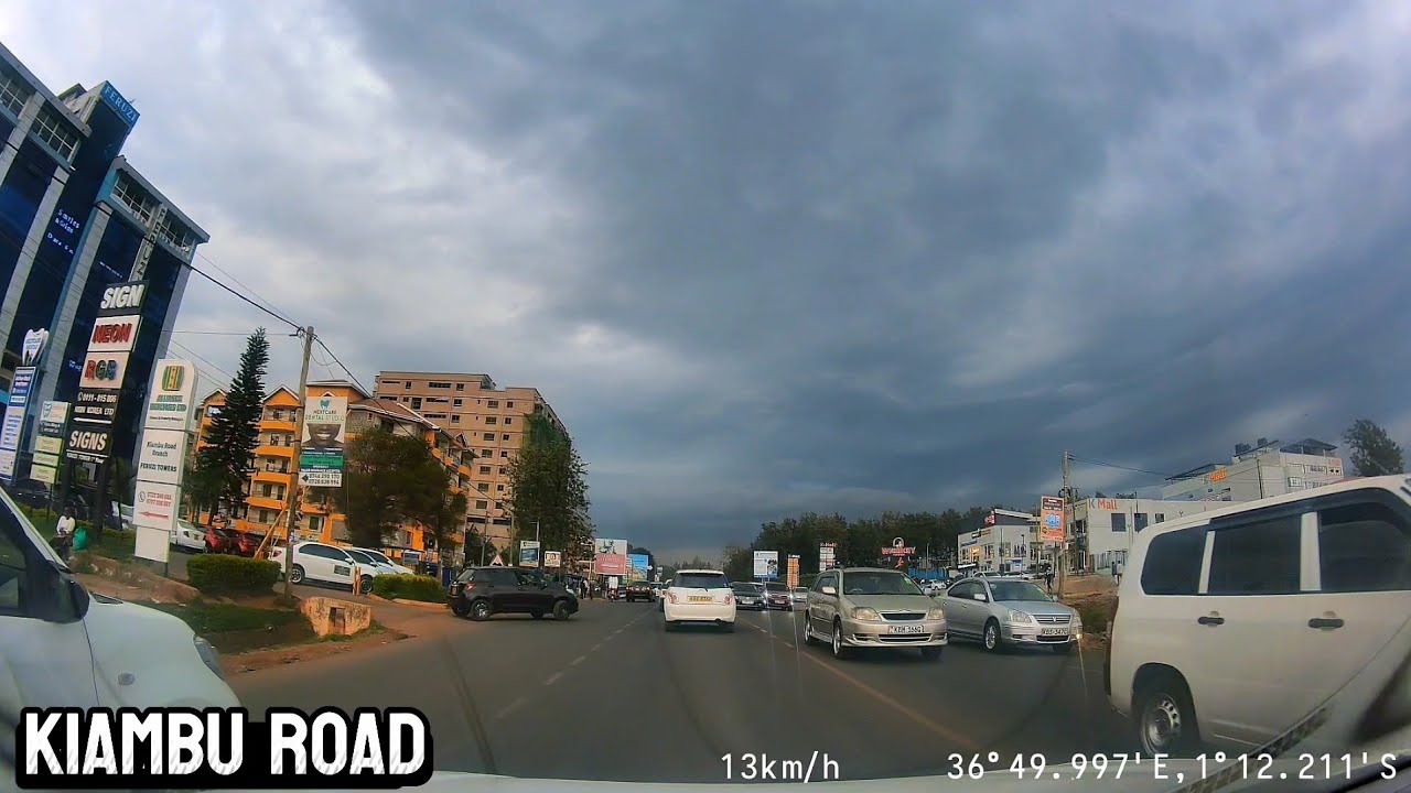 Exploring the Beautiful views of Kiambu Road || Kiambu Road on a gloomy ...