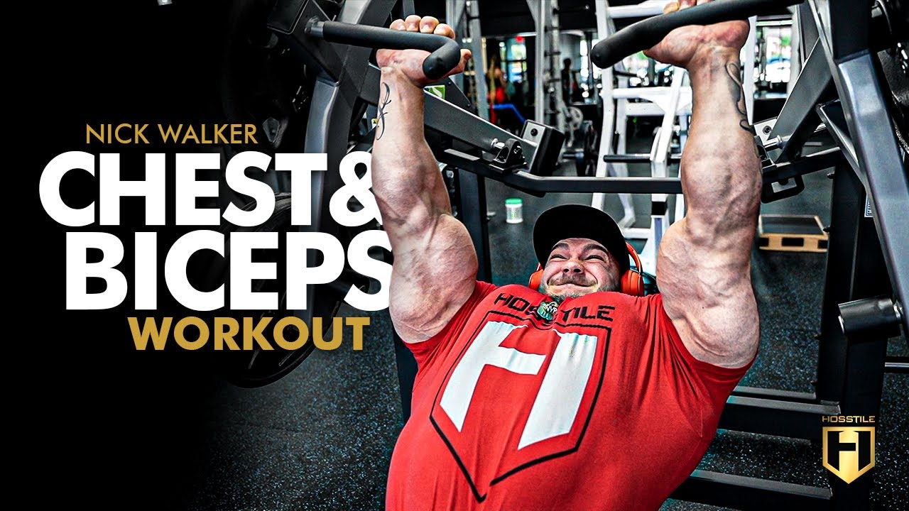 Nick Walker Chest & Biceps Workout | HOSSTILE - YouTube