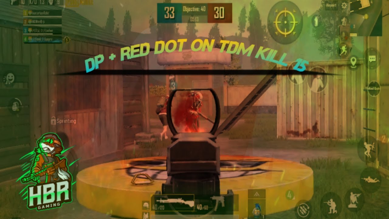 PUBG TDM Play Match From dp and red dot ! Highest kill and Victory ...