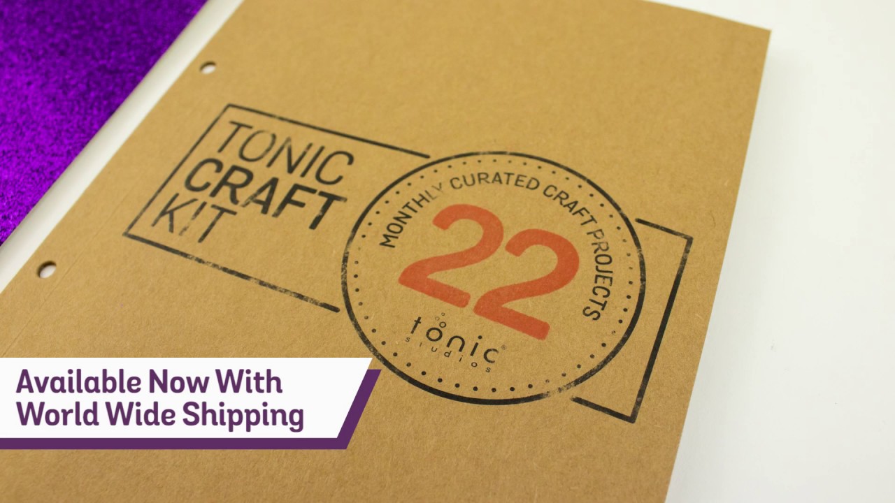 Tonic Introduces - Tonic Craft Kit 22 - The Oval Frame Kit - YouTube