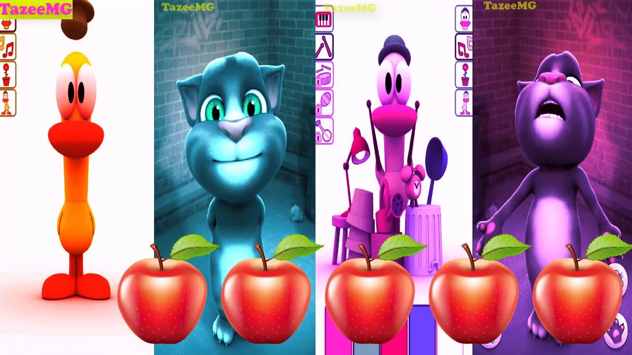 Colors Reaction Talking Pato Free VS My Talking Tom Cat Android ...