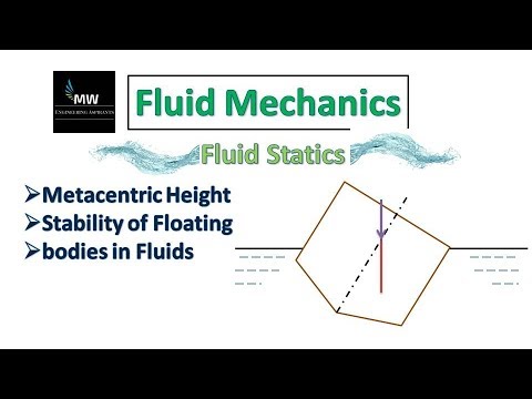 F10. Fluid Statics - IV || Metacentric Height || Fluid Mechanics ...