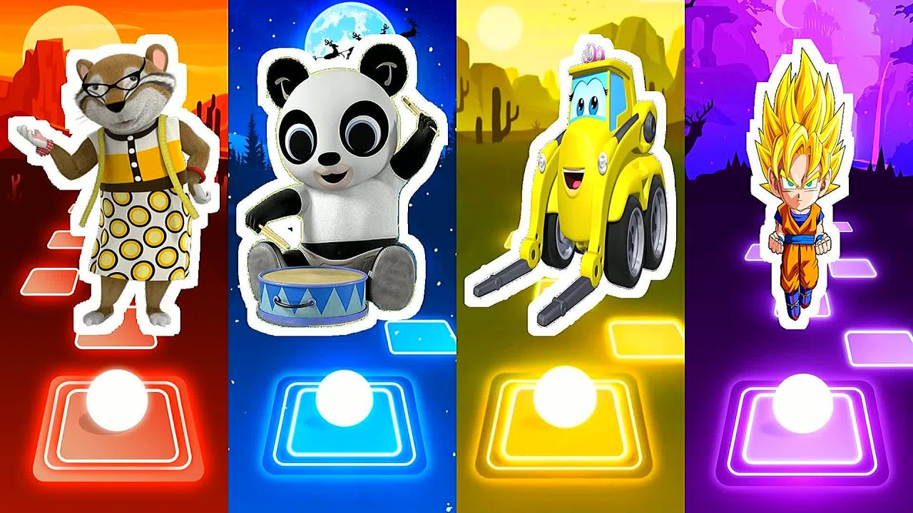 🎶 Hopping Tiles with Mums Friend Marilou and Friends! (ft. Bing Bunny ...