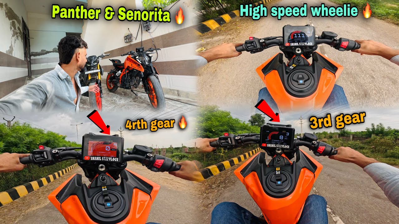 Duke 390 gen3 high speed wheelie game 🔥 || proper gear shifting on ...