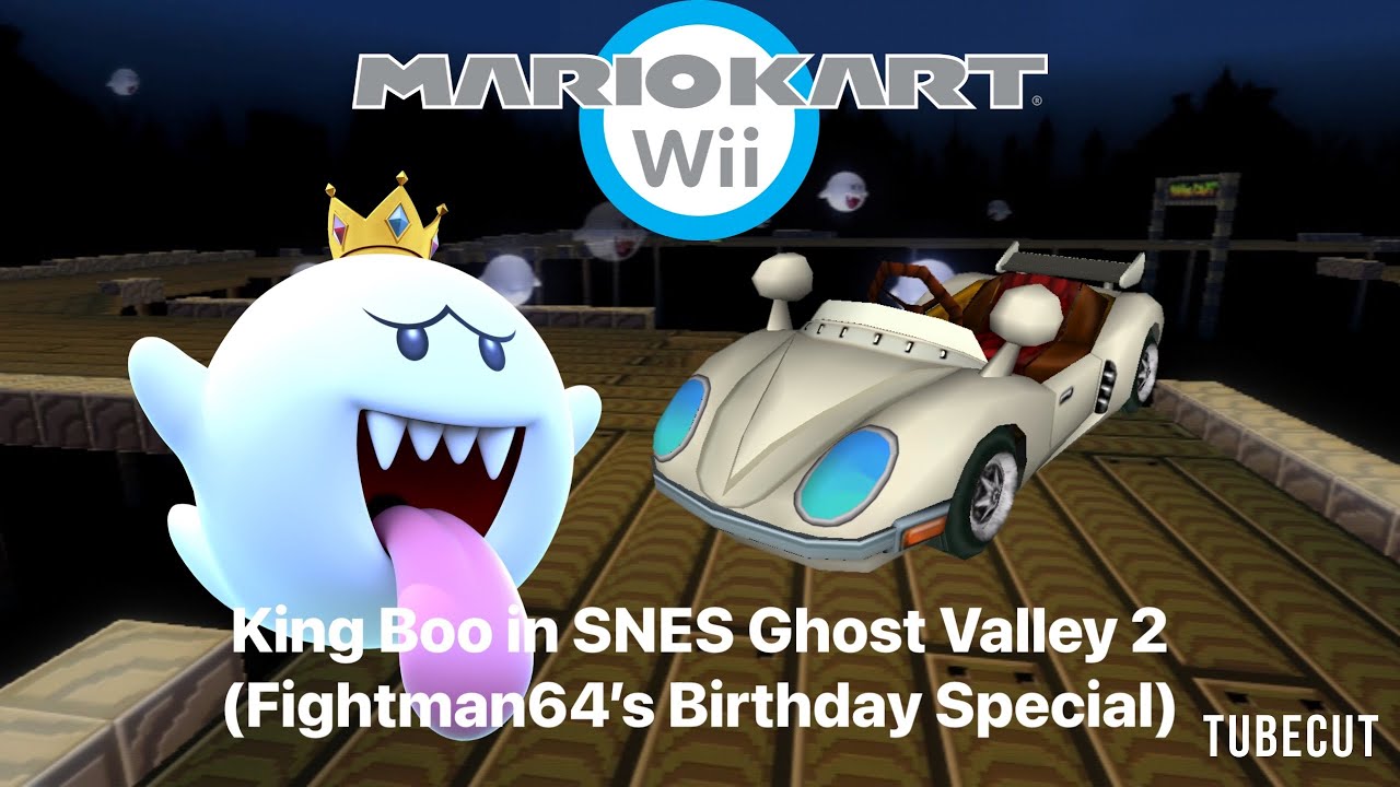 Mario Kart Wii King Boo in SNES Ghost Valley 2 (@Fightman64's Birthday ...