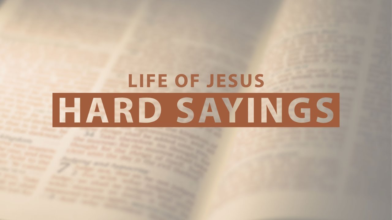 Life of Jesus | Hard Sayings | Part 1 | Be Happy | Message Only - YouTube