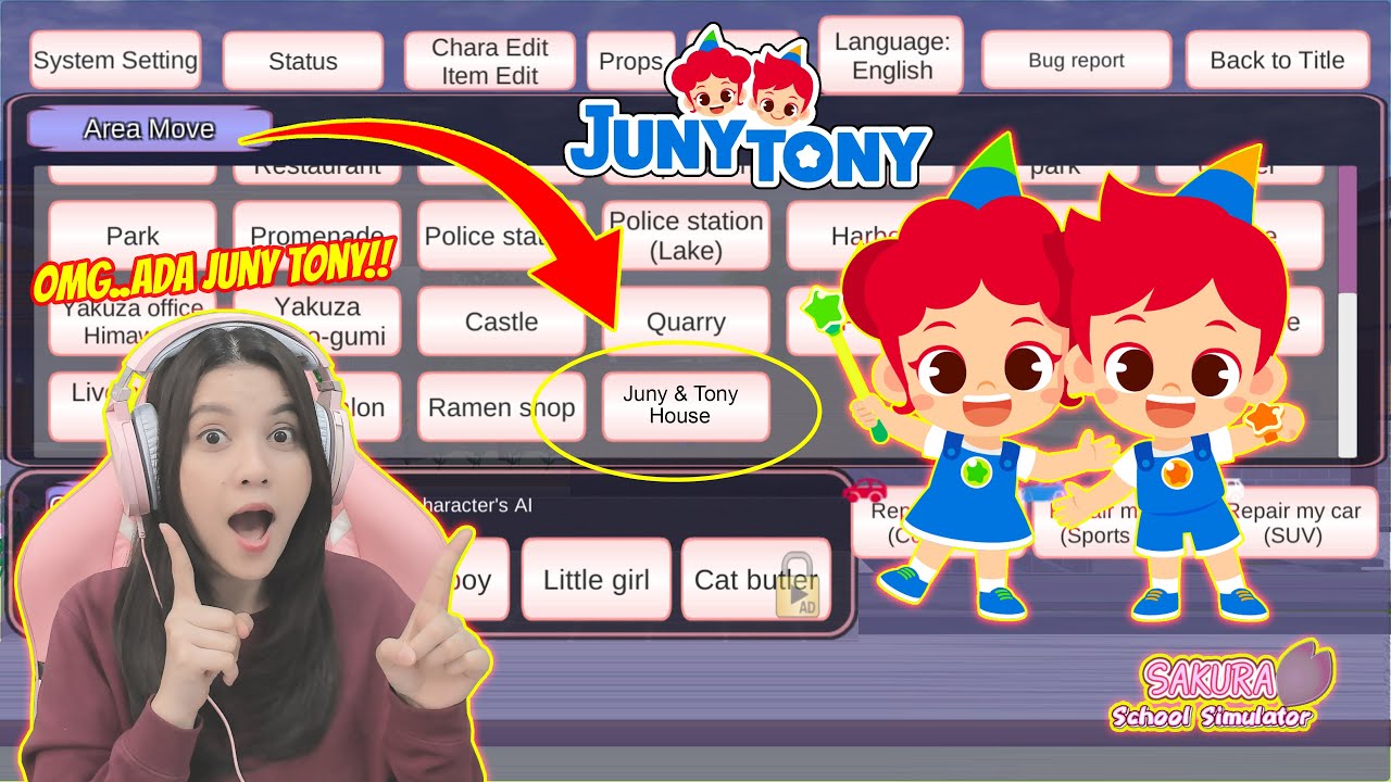 YEAYY..UPDATE ADA PETA MENUJU KE RUMAH JUNY TONY!! LUCU BANGET!! SAKURA ...