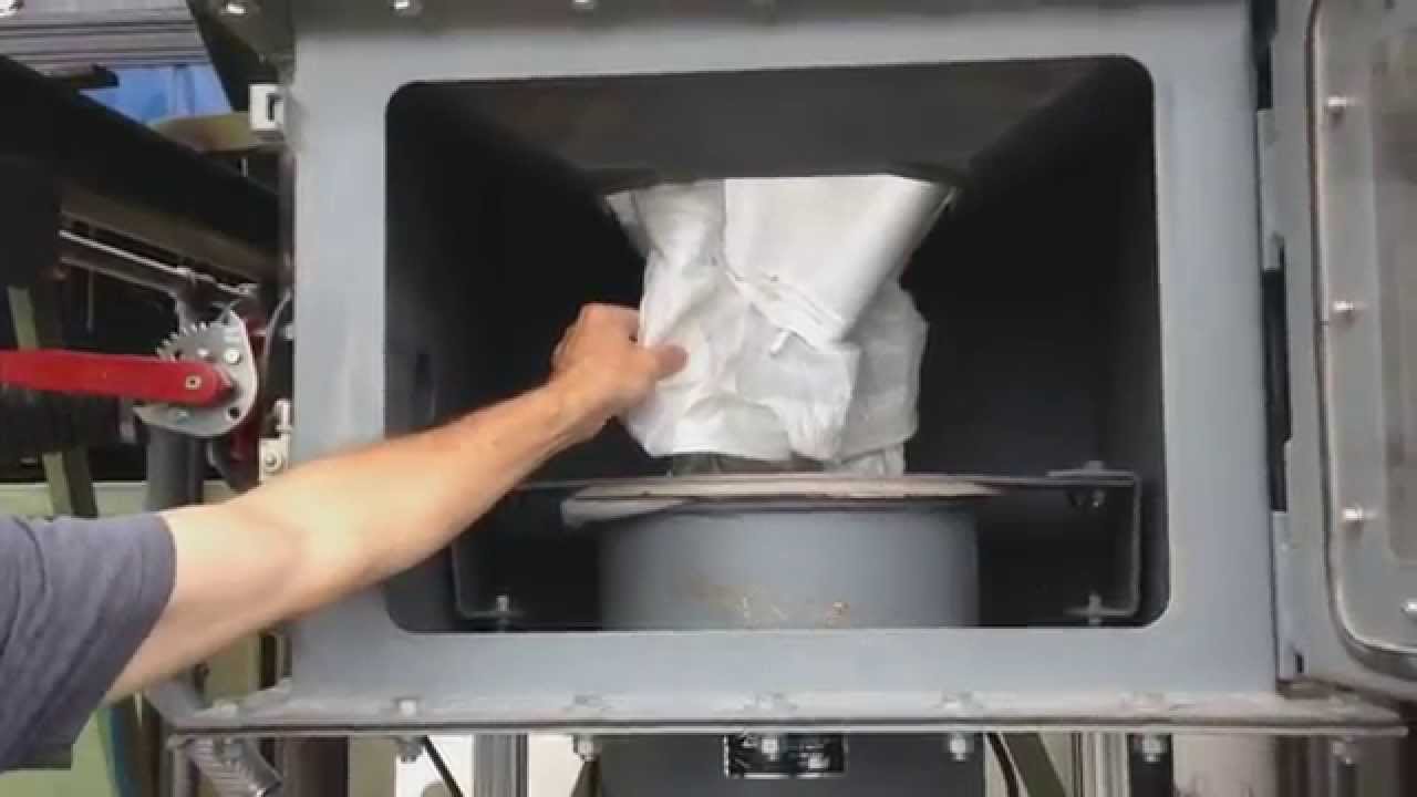 Bulk Bag Unloader - Dust Collection Bag Collapse - YouTube