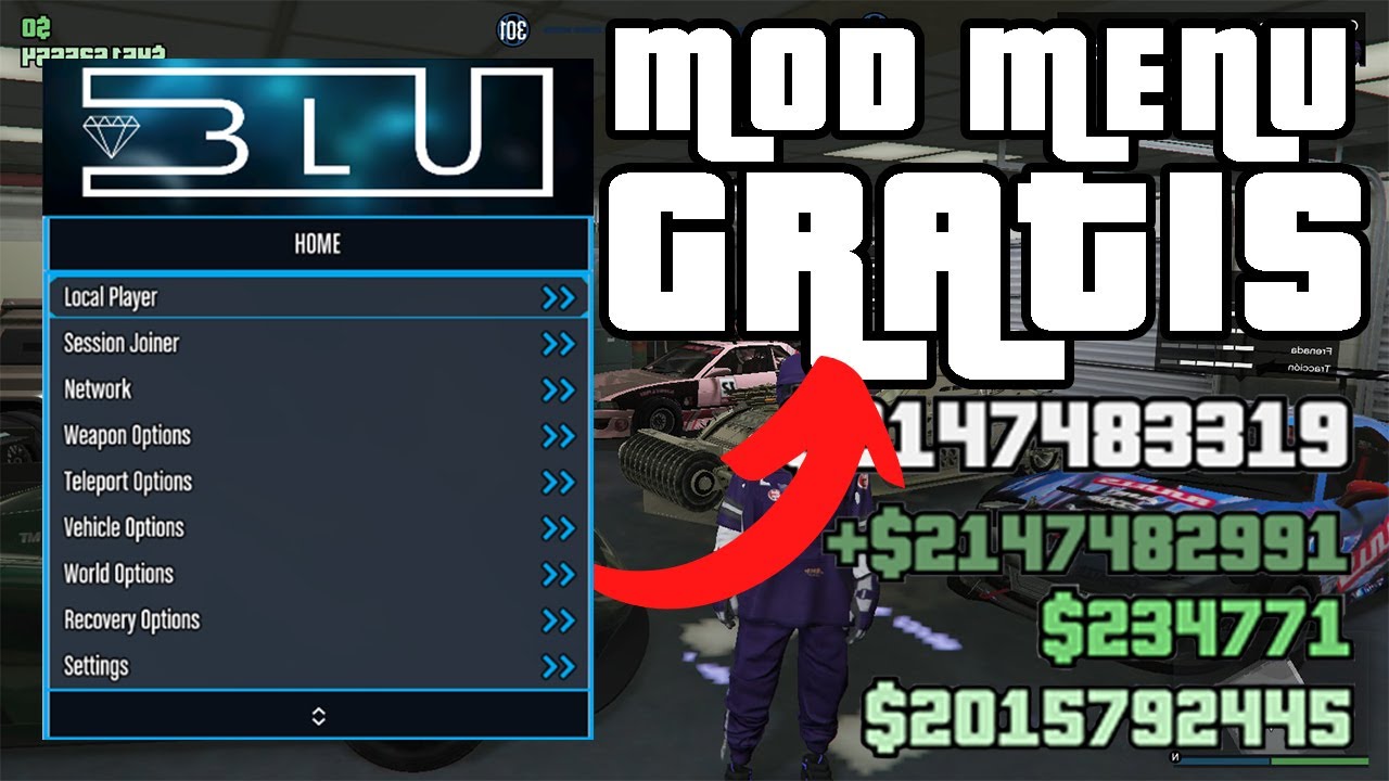 MOD MENU BLU GRATIS! - descarga y tutorial! - YouTube