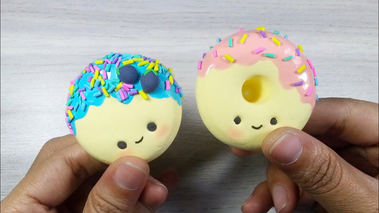 Cute Donut Design Clay Art | Diy Works - YouTube