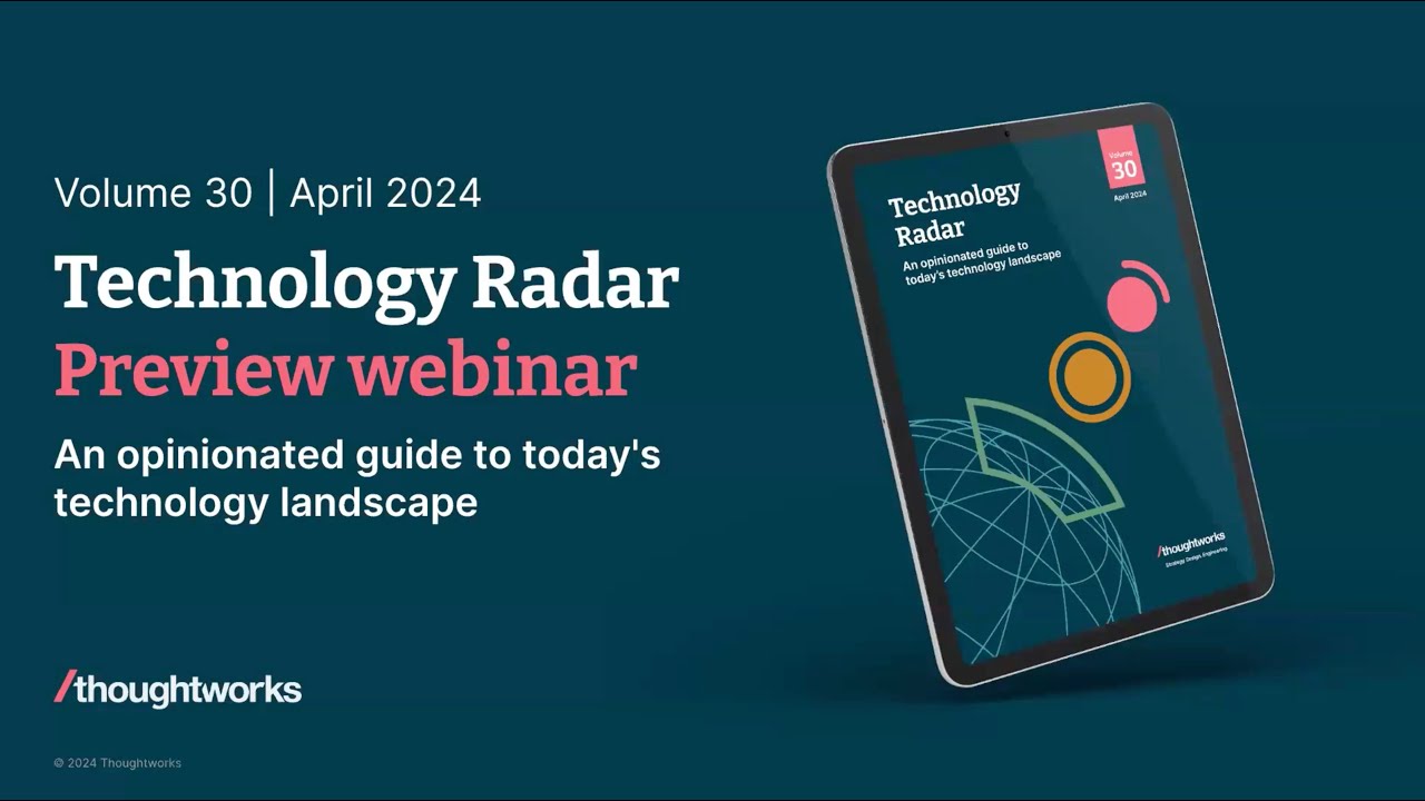 Tech Radar Vol. 30 — Eastern Webinar - YouTube