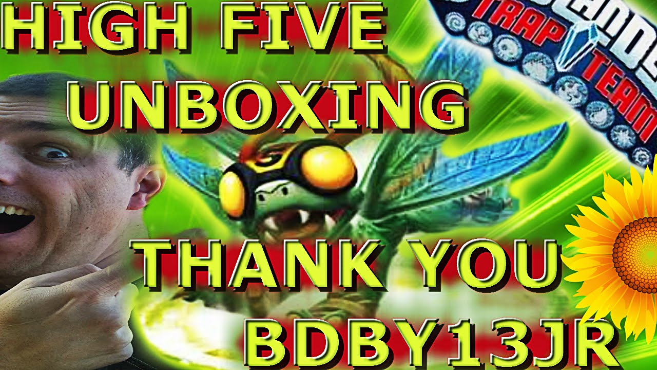 Skylanders Trap Team High Five Unboxing Thank You BDBY13JR - YouTube
