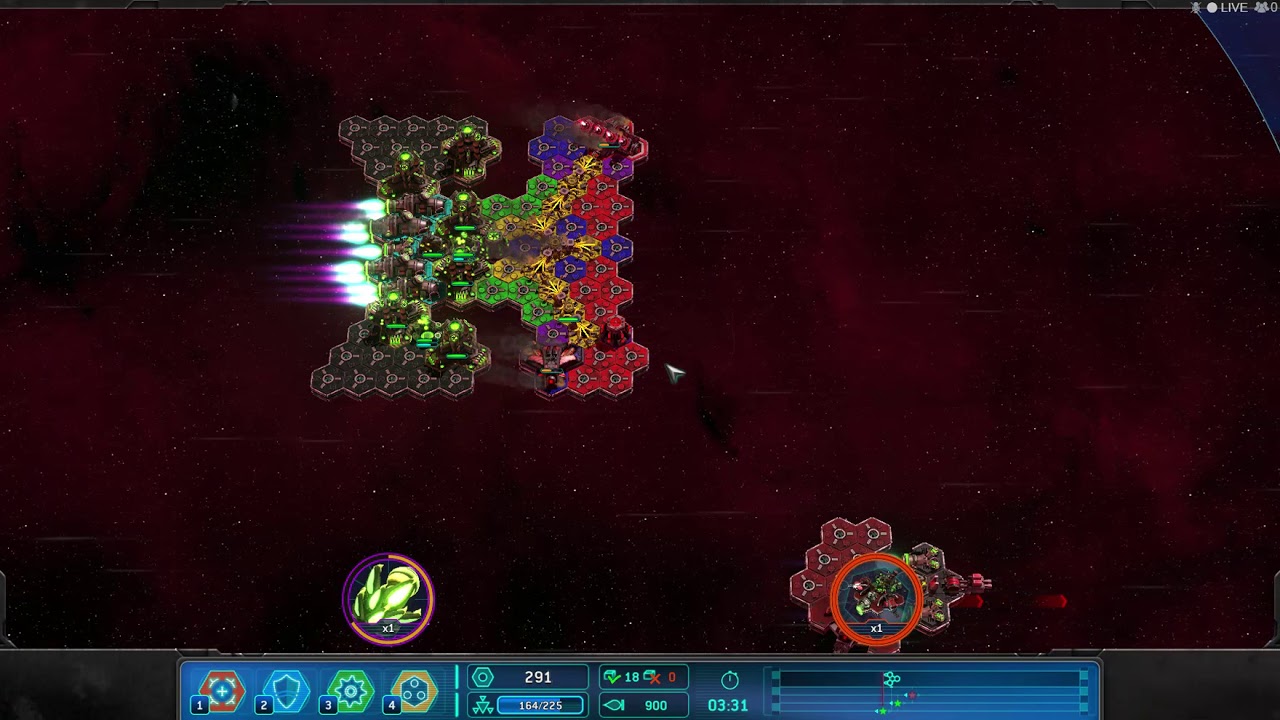 Space Run Galaxy Gargantua System Alpha station - Gamma station Light ...