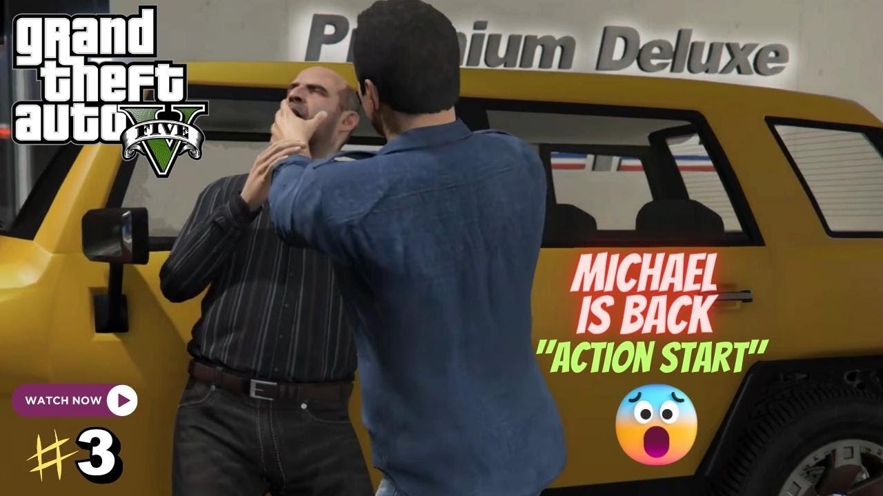 Michael is Back! The Action-Packed Gameplay of GTA 5 Mission 3 | Simeon ...