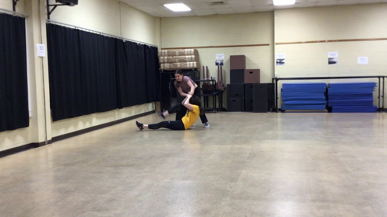 Stage Combat - Unarmed Fight Scene - Sophia Cannella - YouTube