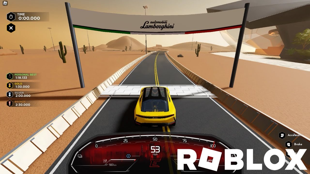 Thrill of a Lifetime (Lamborghini Lanzador Lab: Time Trial) | Roblox on ...