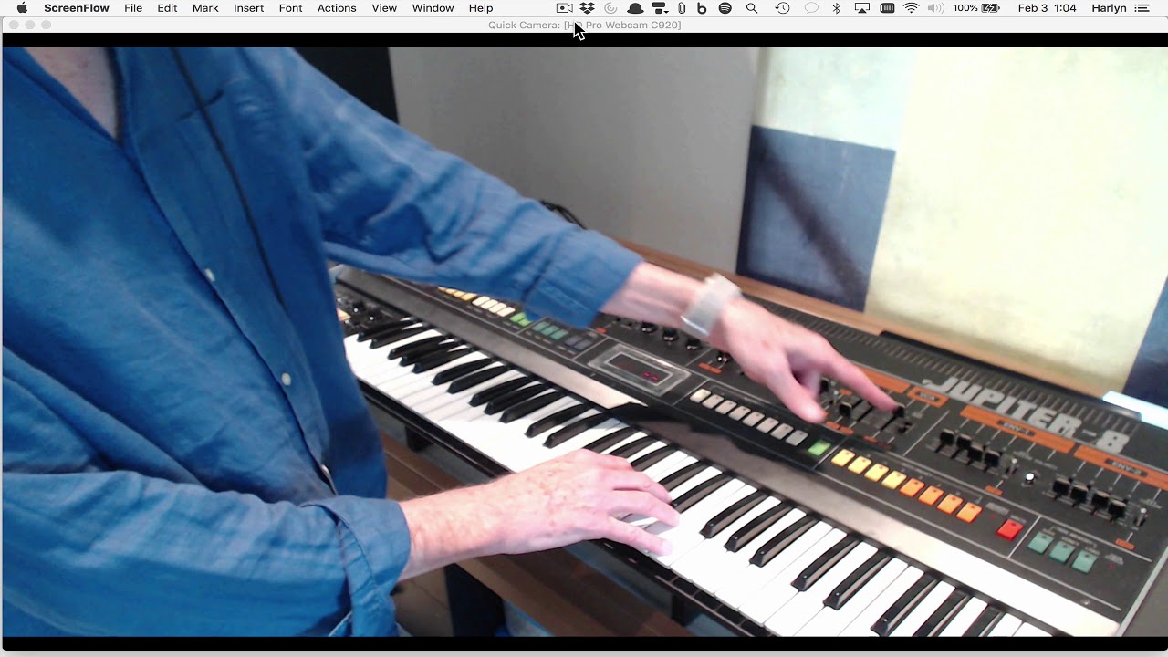 Jupiter 8 new song challenge: 1 synth, all parts live. - YouTube