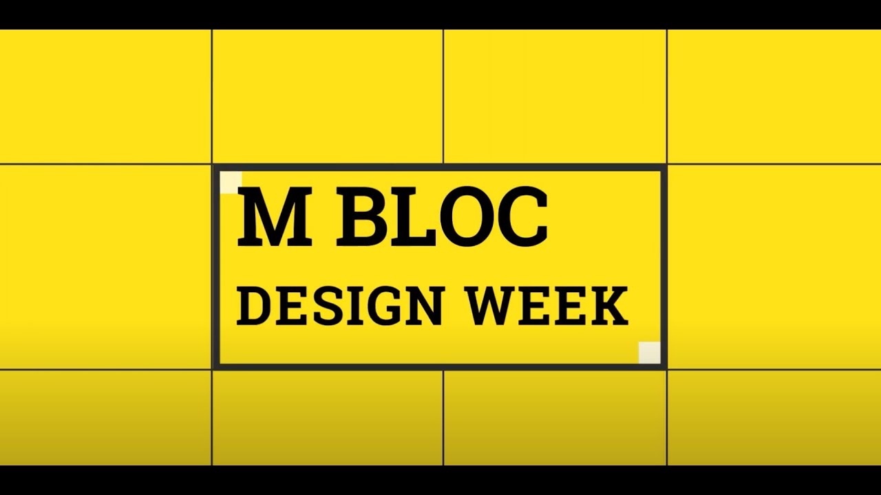 M BLOC DESIGN WEEK - YouTube