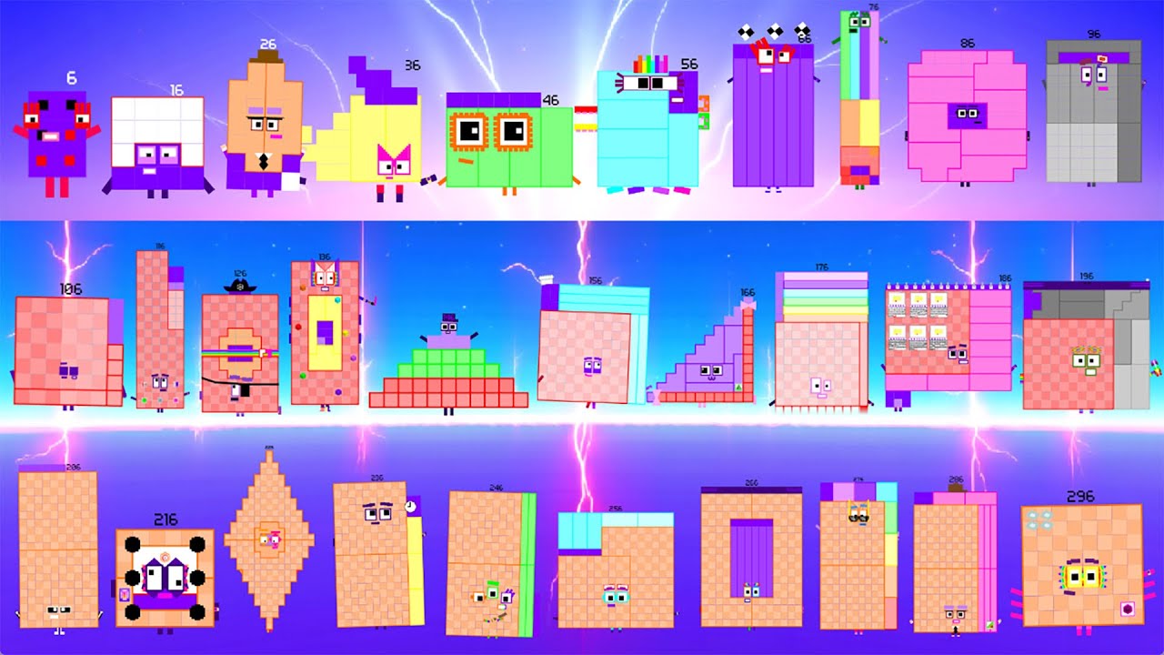 Jolly Numberblocks Band Retros 6's + 10 (Band Version) - YouTube