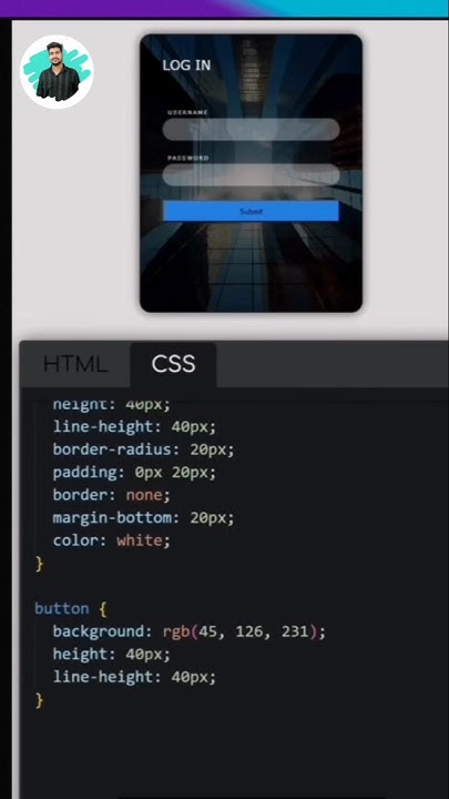 Login from using html and CSS #coding #shortfeed #shorts - YouTube