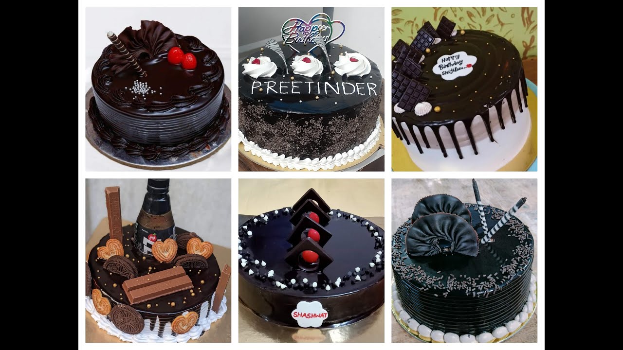 Chocolate cake design | part- 1 | easy chocolate cake decorations idea ...